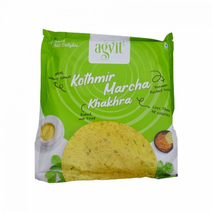 Kothmir Marcha Khakra (Pack of 6, mix flavours available)- 200g each pack